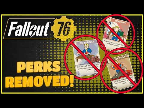 Popular Perks Removed Due To Exploit - Fallout 76