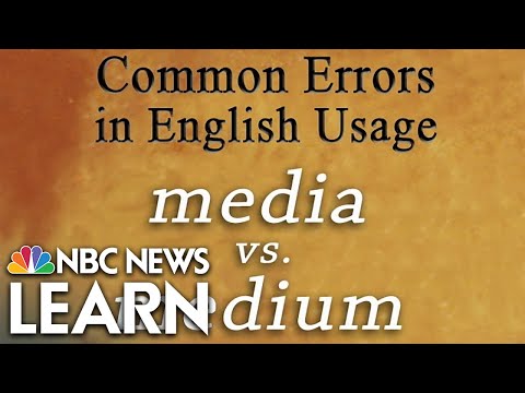 Common Errors in English: Media vs. Medium