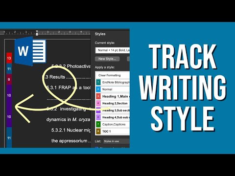 Easiest style format: How to track writing styles in Microsoft Word | Microsoft word style tracker