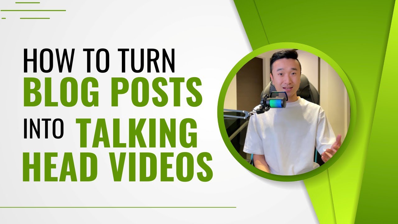How to Turn Blog Posts into Talking Head Videos - Lumen5 Learning Center