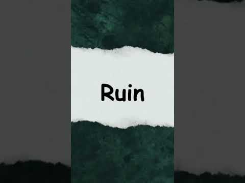 How to pronounce RUIN in American accent #pronunciation #americanaccent #words #shorts #shortvideo