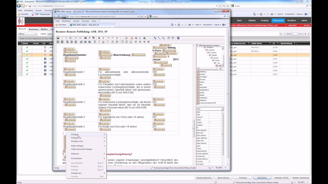 TEST XML Editor kurz