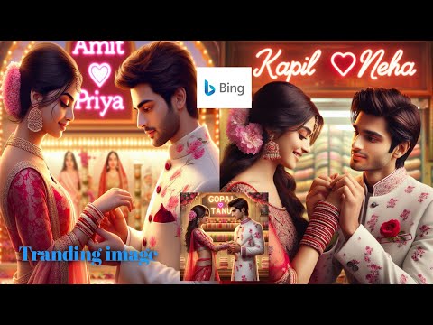 Viral Couple New Instagram TRENDING AI Photo Editing | Couple 3d Bing AI Images |