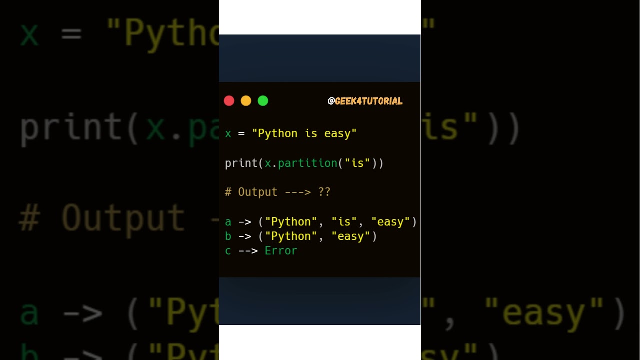 Python Quiz - Day 33 - Comment the answer #pythonquiz #pythonquestions