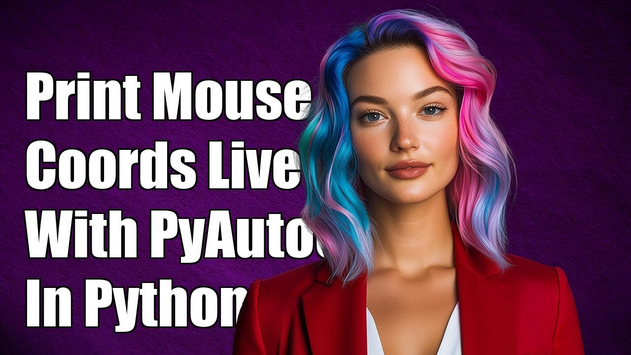 How to Print Live Mouse Position Coordinates with PyAutoGUI in Python