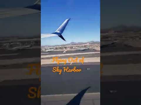 Flying Out of Sky Harbor Airport | Phoenix, Arizona #traveling #flights #motivationalvideo