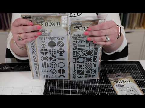 Stampers Anonymous March Release new Stamps & Stencils from Tim Holtz at Creativation 2019