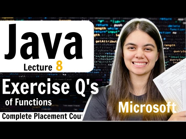 Mastering Functions in Java: Practice Questions for Placement Success | Galaxy.ai | Galaxy.ai