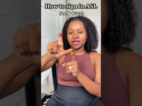 How to sign “see” and “watch” in #asl