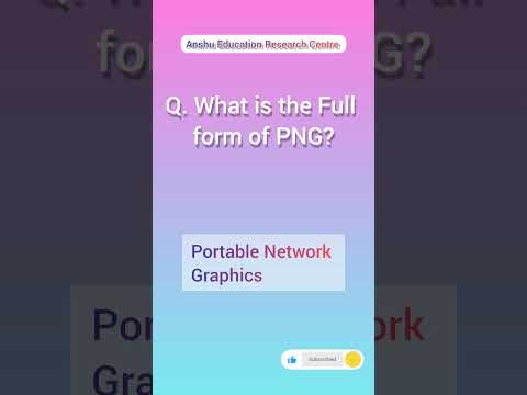 what is the Full form of PNG ? #computer #shorts #viral #video