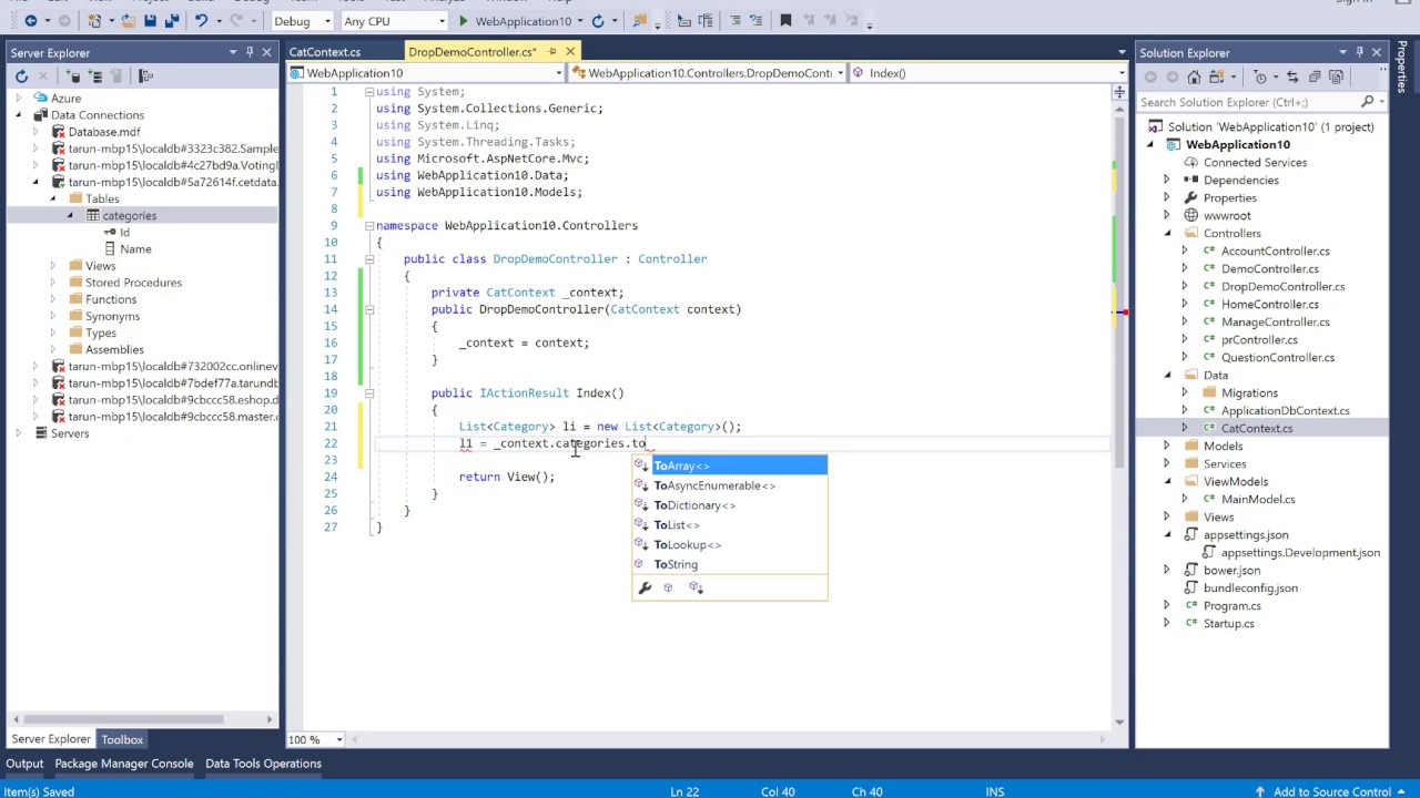 How to bind DropdownList in ASP.NET Core