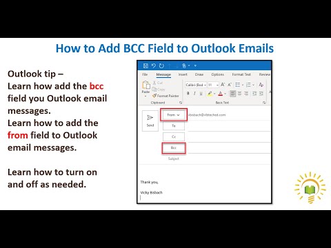 Outlook Tip - How to Add BCC Field to Outlook Emails