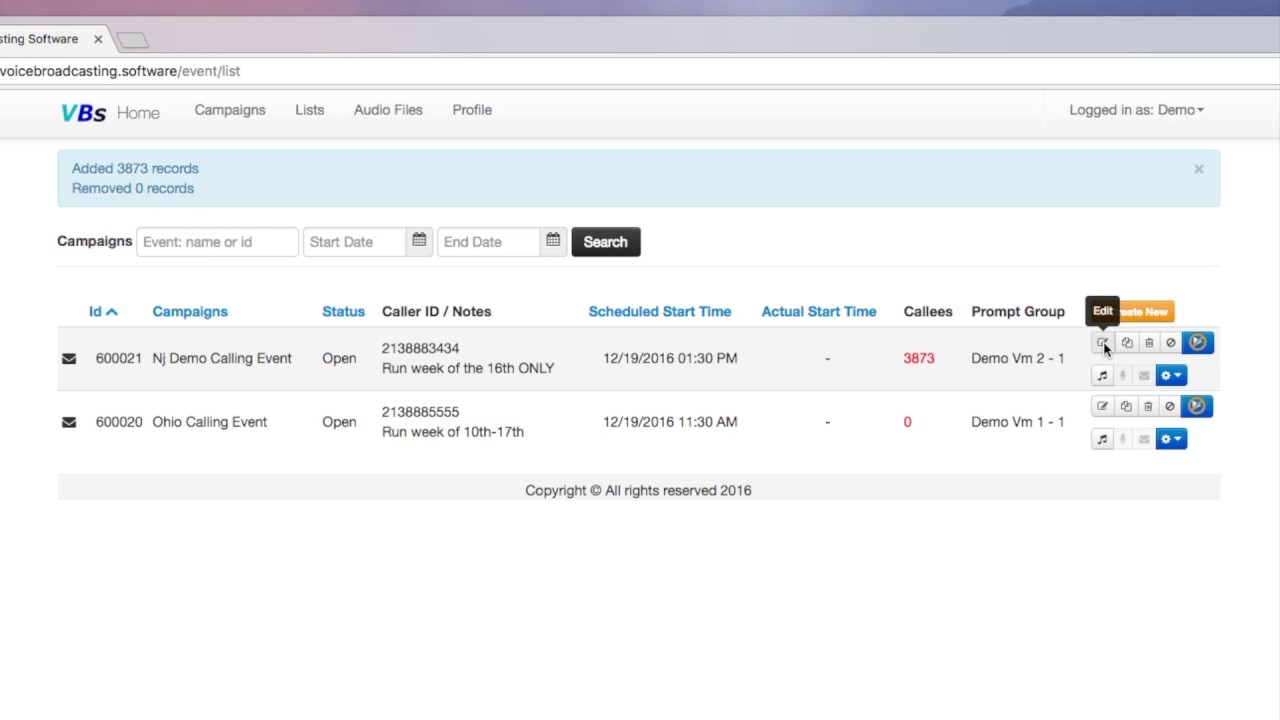 Step 3- Create a Ringless Voicemail Broadcast Campaign