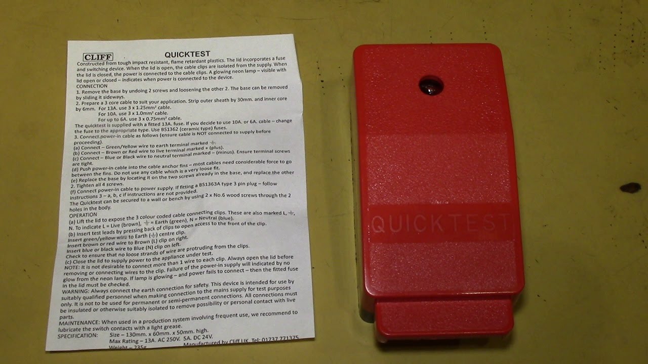 Cliff Quicktest Review and Test