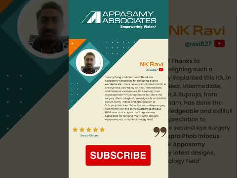 Best Ophthalmic Manufacturing Company - Appasamy Associates!!!