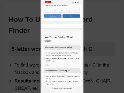5-letter words finder tool