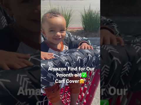 Cute Amazon Shopping Cart Cover for Baby Boy🤗