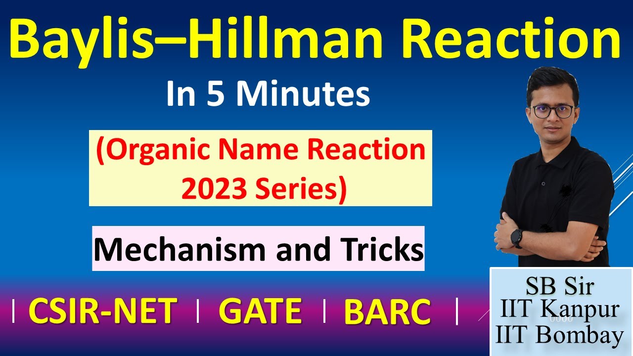 Baylis–Hillman Reaction | CSIR-NET GATE BARC IIT-JAM | Baylis–Hillman Reaction  Mechanism