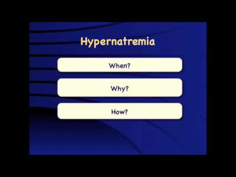 Hypernatremia When, why and how?
