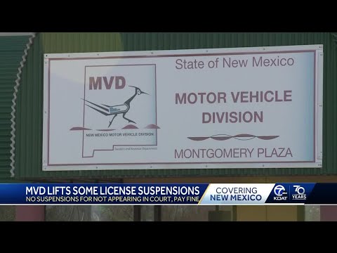 New Mexico lifts drivers license suspensions