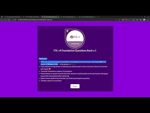 ITIL v4 Foundation 2 Practice Exams and 3 Questions Banks