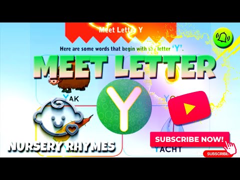 Letter Y | Learn Words That Begin with 'Y' | Baby Fun & Learning | English Nursery Rhymes