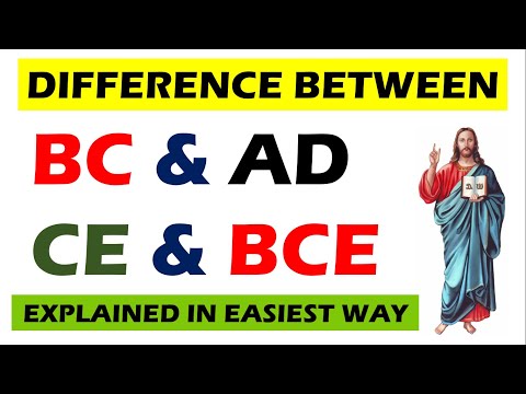 Difference Between BC, AD, CE and BCE. Explained in the easiest way.