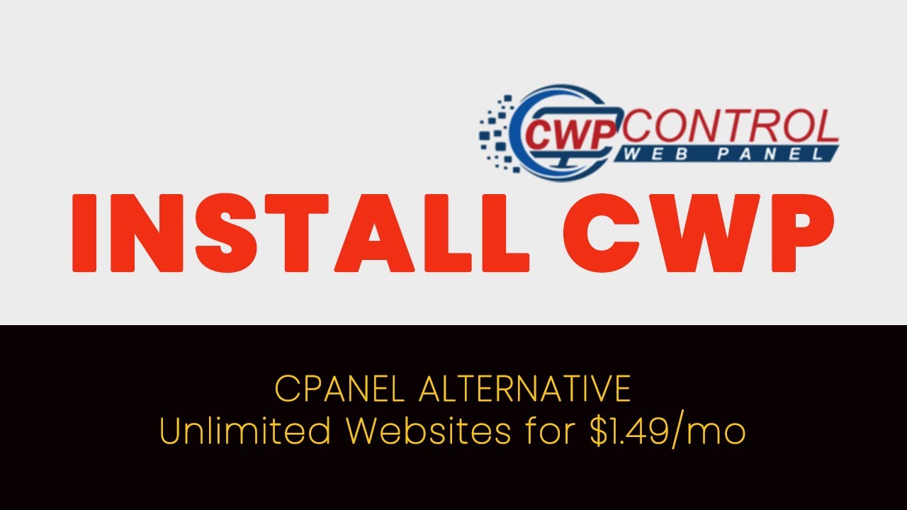 01 Install CWP on vps