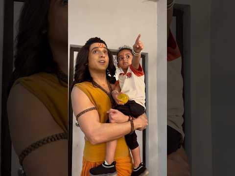 Shrimad Ramayan show bts / ayansh pandey #cute #bts #trending #ramayan #sonysab #ram #4k #msti