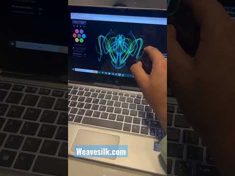 Weave silk art tutorial #shorts #youtubeshorts
