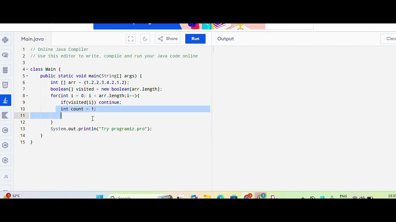 Frequency of Element