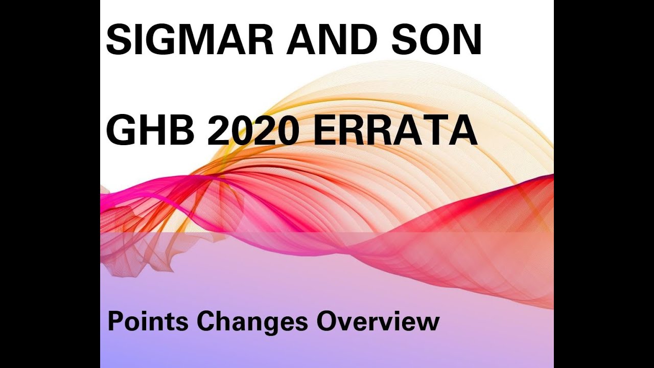 Generals Handbook Errata PDF and Points Update for Age of Sigmar