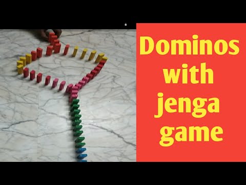 Dominos with jenga game||stay home and enjoy
