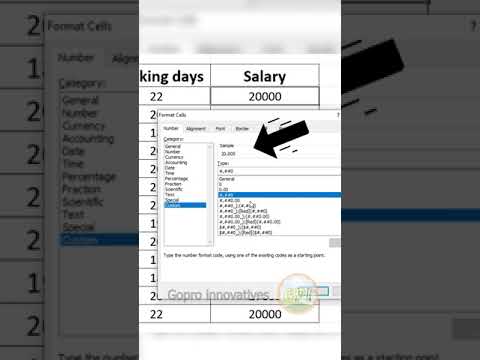 Insert Rupees symbol in excel #Shorts