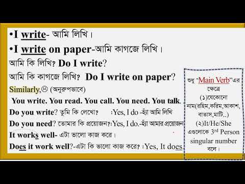 Uses of Do. It will do meaning in Bengali. We cannot do without it in Bengali. Basic Grammar.