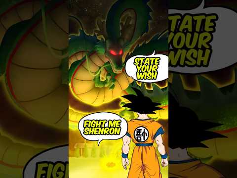 What If Goku wished for Shenron to fight him..! #goku #vegeta #dbs #dbz #anime