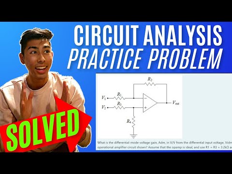 Electronics I: Opamps: What is the differential-mode voltage gain, Adm, in V/V from the different...