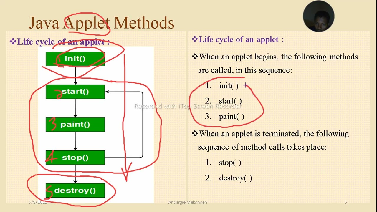 Java applet tutorial in Amharic 