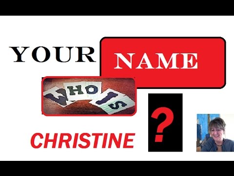 🚦💭What does my Name Mean ? Who is Christine ?????? ❓✔