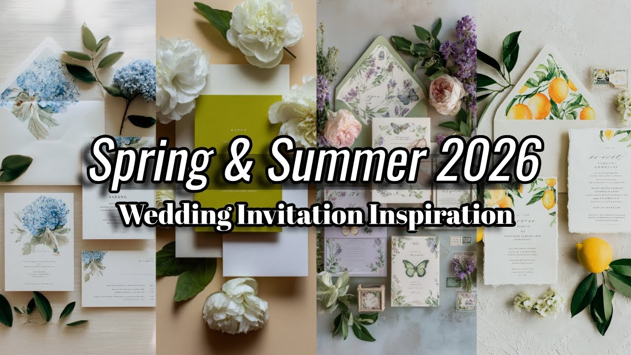 Wedding Invitations — Spring & Summer Designs & Tips