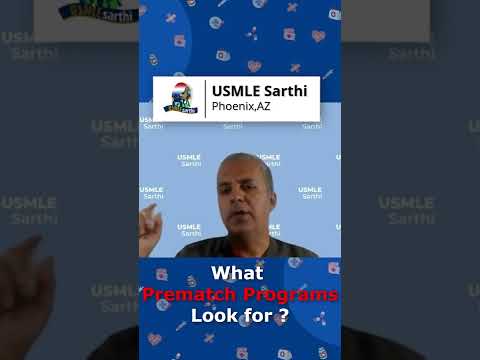 Prematch residency program: How to match as IMG