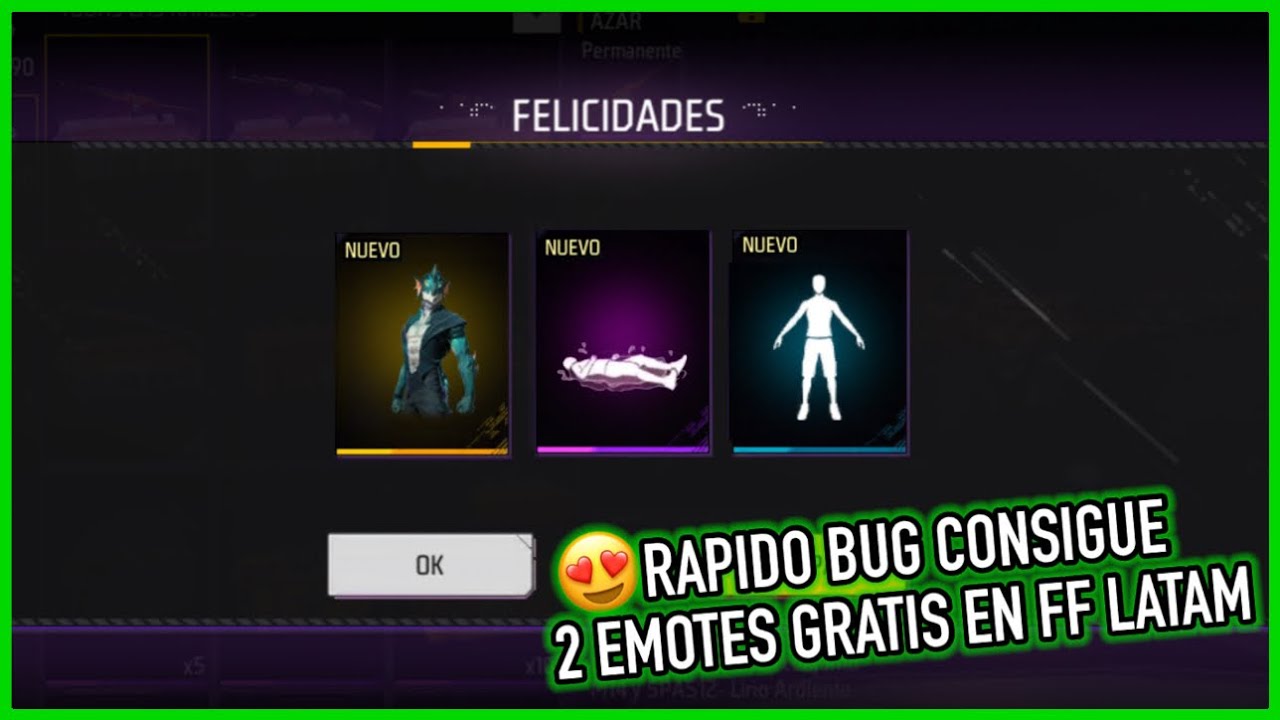 Inicia Sesion Hoy y Consigue 2 Emotes y Skin Bug Error Gratis en FF Latam 🤯 | JORGEPLAYED