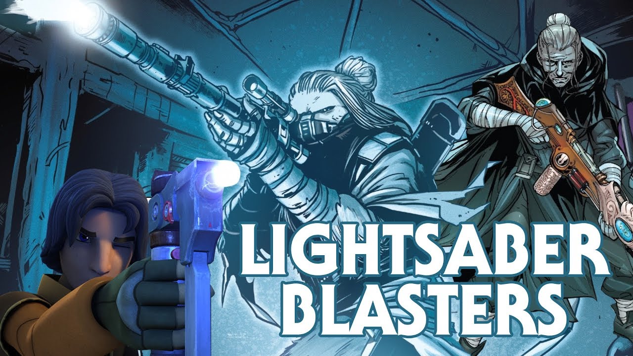 Three Lightsaber Powered Blasters Built by Jedi