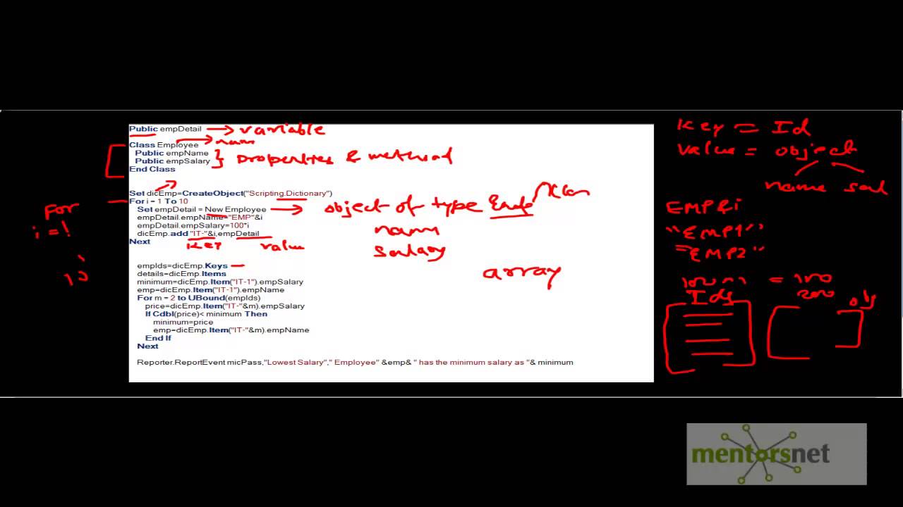 QTP 22: Visual Basic Primer Sample VBScript in Action