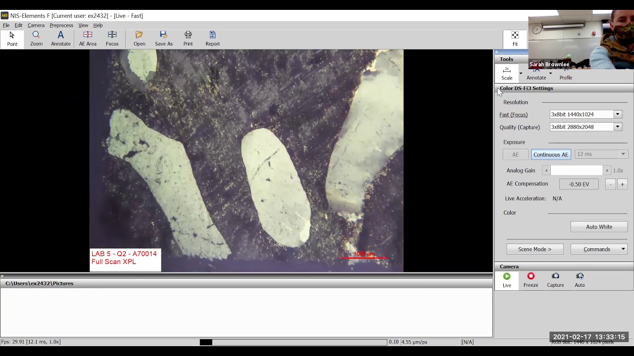 Lab 5 Felsic Igneous Rocks Thin Section