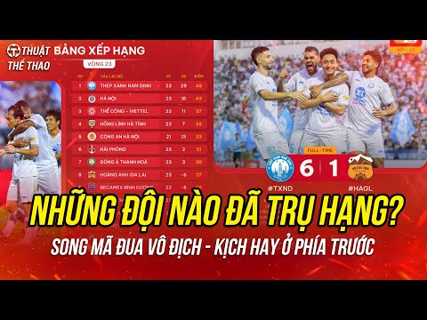 Xác định 5 CLB đã trụ hạng | Lịch thi đấu vòng 24 V-League 2024/2025 và bảng xếp hạng mới nhất