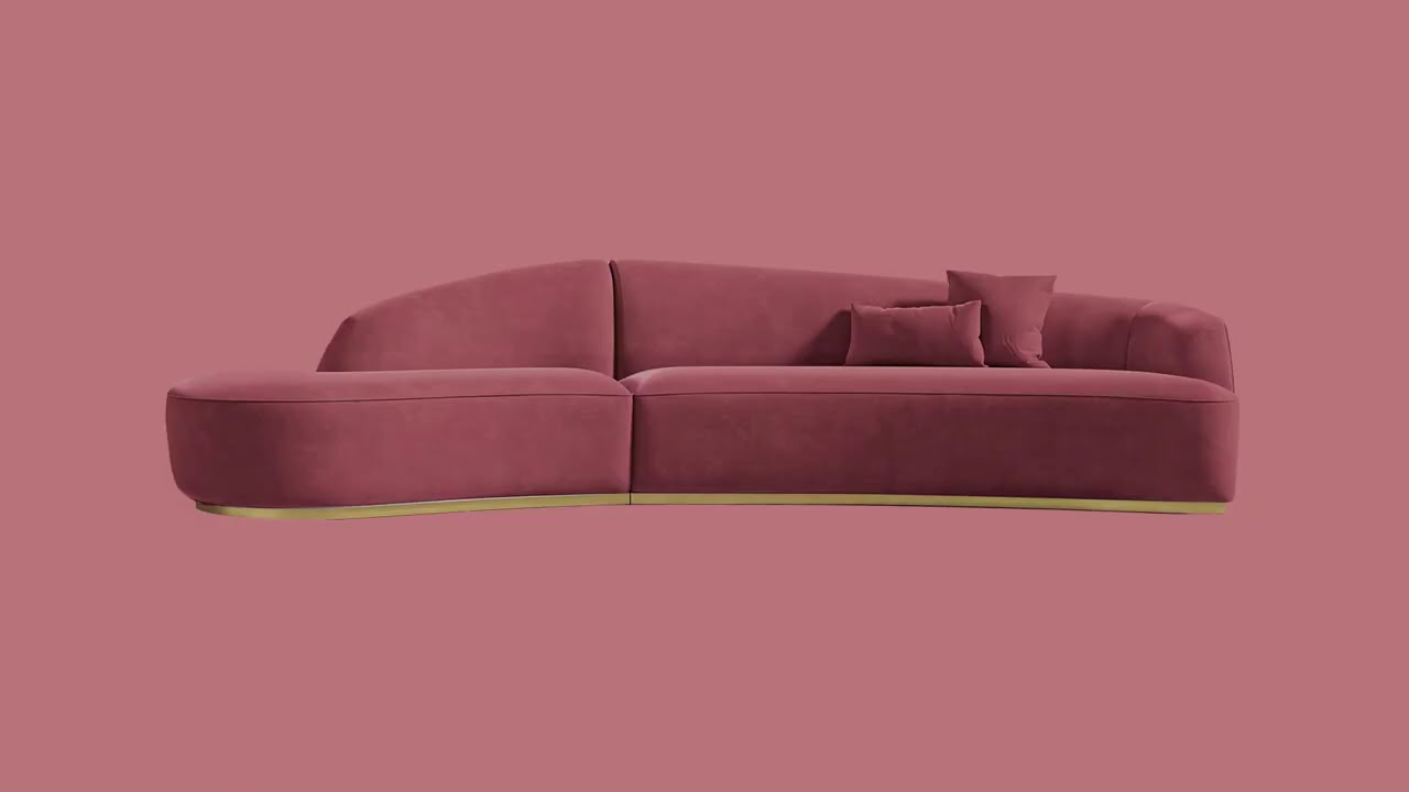 Reya Curved Sectional Sofa | Manhattan Home Design