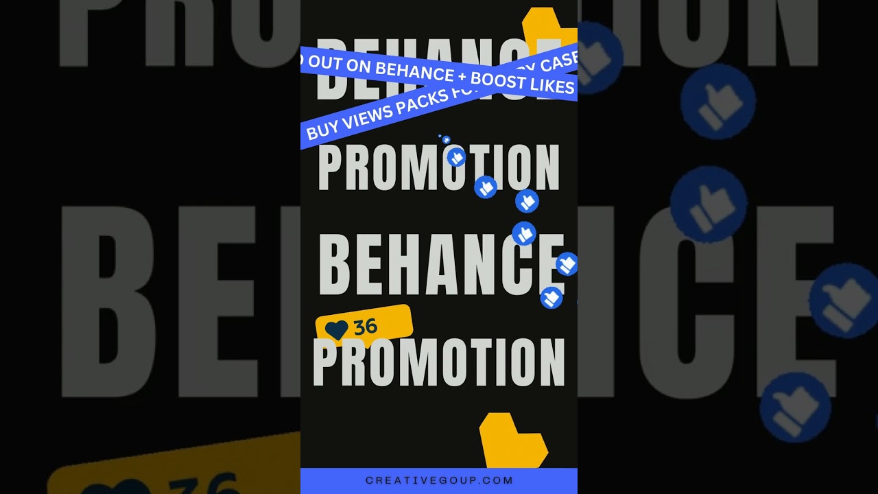 🔥 Boost your Behance! More views, likes and comments! 🚀