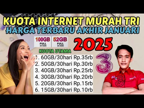 PAKET KUOTA INTERNET TRI 2025 || KODE DIAL TRI TERMURAH