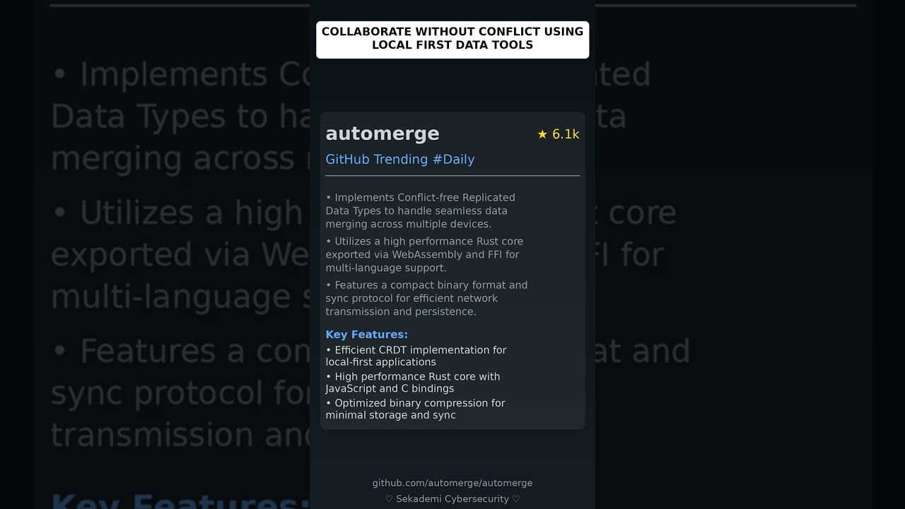 GitHub Trending Repositories: automerge/automerge 🇬🇧